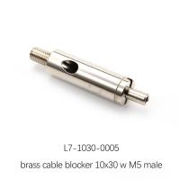China Brass Cable Gripper 10x30mm M5 Male Thread for Lighting Fixtures Cable Management for sale