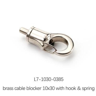China 10x30mm Brass Cable Blocker Construction With Adjustable Cable Suspension for sale