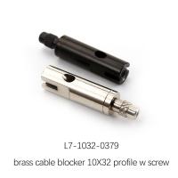 China 10x32 UNC Thread Brass Cable Blocker For Corrosion Resistant Cable Management for sale