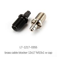 China Brass Cable Blocker 12x17mm M10x1 Thread for Corrosion Resistant Pendant Lighting Fixtures for sale