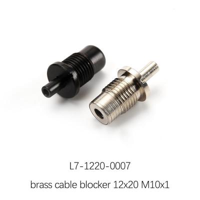 China Brass Cable Blocker 12x20mm M10x1 for Architectural Lighting Strain Relief for sale