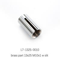 China M10x1 Internal Thread Brass Connector 13mm x 25mm with Precision Slit for Lighting Fixtures for sale