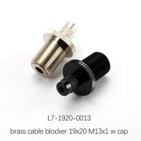 China 19x20mm Brass Cable Blocker M13x1 Thread Brass Construction For Secure Cable Management for sale