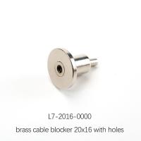 China Brass Cable Gripper 20x16mm with Holes for Lighting Fixtures for sale