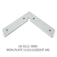 China Precision Iron Plate Mounting Bracket 111x111x25x3T M5 Electroplated Zinc for Lighting Fixtures for sale