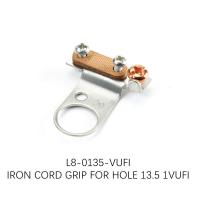 China Zinc Plated Iron Cord Grip 13.5mm Hole Cable Strain Relief for Lighting Fixtures for sale