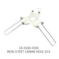 China Forged Iron Ceiling Medallion 140mm with 10.5mm Hole for 3-Foot Suspension Lighting for sale