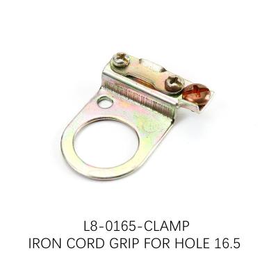 China 16.5mm Hole Zinc Plated Iron Cord Grip IP44 for Cable Strain Relief 8-12mm for sale