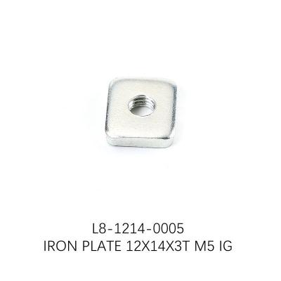 China Iron Plate 12x14x3t M5 Electroplated Finish for Lighting Fixture Assembly for sale