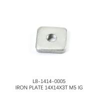 China 14x14x3mm Iron Lighting Fixture Mounting Plate M5 Internal Thread Corrosion Resistant for sale