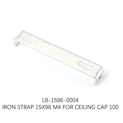 China Iron Strap Mounting Bracket 15x96mm M4 For Secure Ceiling Lamp Installation for sale