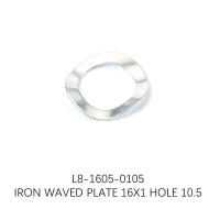 China Lighting Fixtures Iron Waved Plate 16x1 Hole 10.5 Electroplated for sale