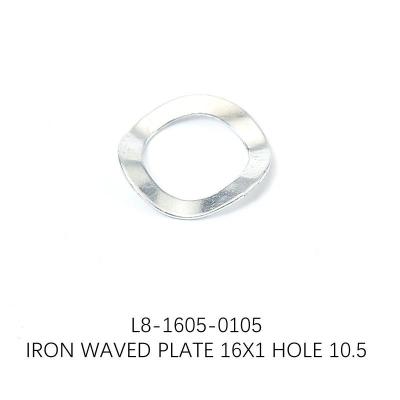 China Lighting Fixtures Iron Waved Plate 16x1 Hole 10.5 Electroplated for sale