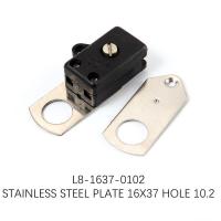 China 304 Stainless Steel Mounting Bracket 16x37 Hole Pattern 10.2mm for Lighting Fixtures for sale