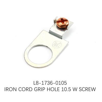 China Zinc Plated Iron Cord Grip 10.5mm Hole Tool Free Locking Strain Relief for sale