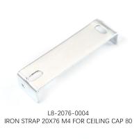 China Corrosion Resistant Iron Strap 20x76mm M4 Thread For Ceiling Lamp Mounting for sale