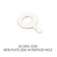 China High Strength Iron Plate Lamp Holder Mounting 22x1mm with Profiled Hole for sale