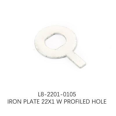 China High Strength Iron Plate Lamp Holder Mounting 22x1mm with Profiled Hole for sale