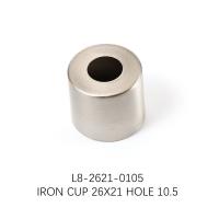 China High Strength Iron Cup 26x21mm 10.5mm Center Hole for Lamp Connector Lighting Fixture Assembly for sale