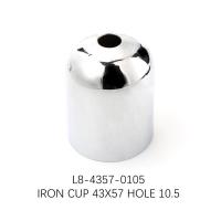 China 43x57mm Iron Cup 10.5mm Center Hole for Corrosion Resistant Lighting Fixtures for sale