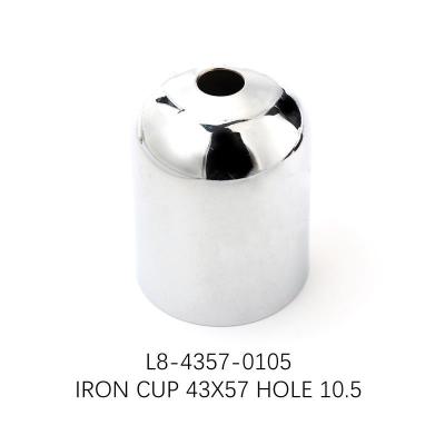 China 43x57mm Iron Cup 10.5mm Center Hole for Corrosion Resistant Lighting Fixtures for sale