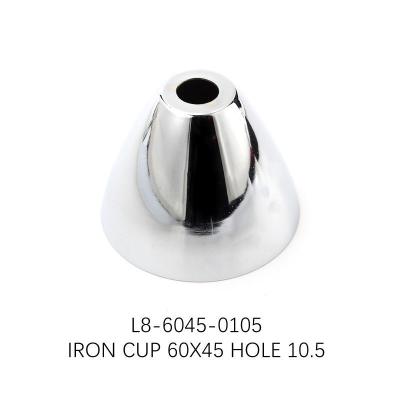 China Iron Cap for Light Fixtures 60x45mm Corrosion Resistant 10.5mm Center Hole for sale