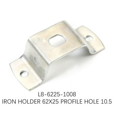 China Copper Iron Holder 62x25mm Profile Connector with 10.5mm Mounting Hole for Lighting Fixtures for sale