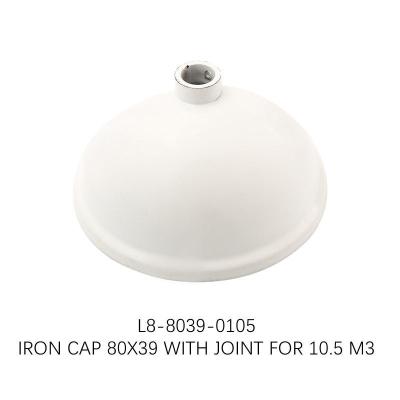 China 80x39mm Iron Cap with 10.5mm M3 Joint for Corrosion Resistant Lighting Fixtures for sale