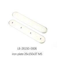 China Iron Plate Mounting Bracket 26x150mm 3mm Thick M5 Holes for Lighting Fixture for sale