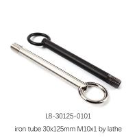 China Precision Iron Tube 30mm OD x 125mm Length M10x1 Internal Thread CNC Lathe Machined for sale