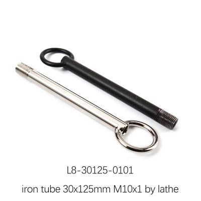 China Precision Iron Tube 30mm OD x 125mm Length M10x1 Internal Thread CNC Lathe Machined for sale
