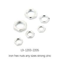 China Electroplated Zinc Plating Iron Hex Nuts Corrosion Resistant M3-M24 Sizes for sale