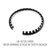 China 57x18mm High Carbon Iron Spring with Teeth for Lighting Fixture Parts Anti-Rotation for sale