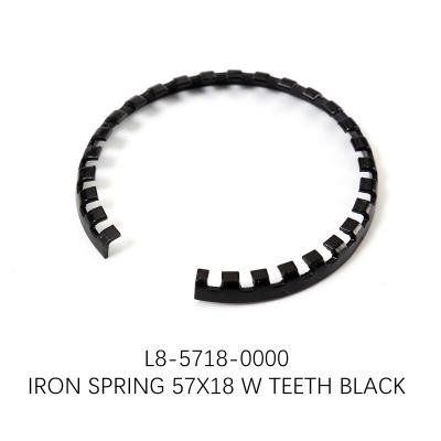 China 57x18mm High Carbon Iron Spring with Teeth for Lighting Fixture Parts Anti-Rotation for sale