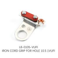 China High Strength Iron Cord Grip Zinc Plated for 10.5mm Hole Cable Strain Relief for sale