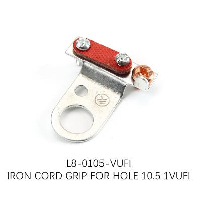 China High Strength Iron Cord Grip Zinc Plated for 10.5mm Hole Cable Strain Relief for sale