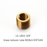 China Brass Reducer Tube M18x1 Male to 3/8 GAS Female for Lighting Fixtures for sale