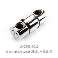 China Solid Brass Bridge Swivel 28x61mm M13x1 IG Thread for Pendant Lighting for sale