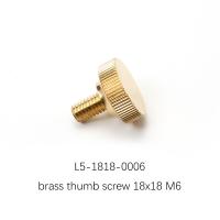 China M6x18mm Brass Wing Thumb Screw for Lighting Fixtures Tool-Free Assembly for sale