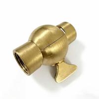 China Brass Lighting Fixture Connector 39x35mm 2xM13x1 Metric Fine Thread Corrosion Resistant Precision Machined for sale