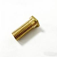 China Brass Hexagon Coupler M10 x M20 Internal Thread CNC Machined 17mm Wrench Flat for sale