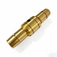 China 20mm x 72mm Raw Brass Light Fixture Connectors Corrosion Resistant Brass Parts for Pendant Chandelier Sconce for sale