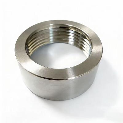 China Precision CNC Machined Aluminum Connector 47x19mm M38x1 Thread for Lighting Fixtures for sale