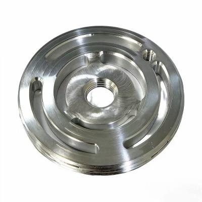 China Precision CNC Aluminum Lighting Connector 52mm x 6mm M10x1 Fine Thread Anodized for sale