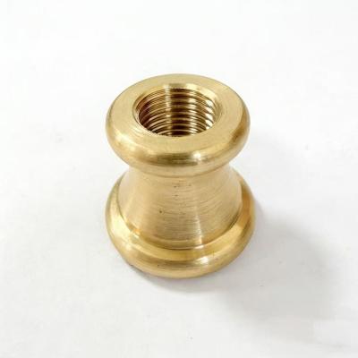 China Brass M10x1 Fine Thread Connector 22x20mm for Lighting Fixture Assembly for sale