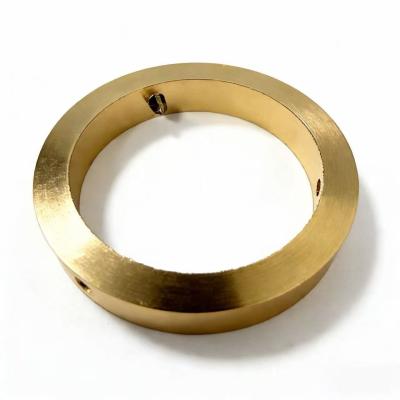 China 40x6mm Raw Solid Brass Lighting Accessory Corrosion Resistant Unfinished Component for Custom Finishing for sale