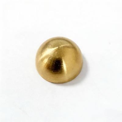 China Brass Half Round Ball Connector 16mm x 8mm M10x1 Internal Thread for Lighting Fixtures for sale