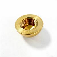 China Brass Half Round Ball Connector 16mm x 8mm M10x1 Internal Thread for Lighting Fixtures for sale