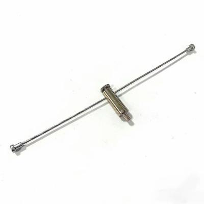 China 9x34mm Chrome Plated Brass Lighting Fixture Connector Corrosion Resistant Lamp Accessory for sale