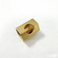 China 12x17mm Raw Solid Brass Connector Corrosion Resistant Lighting Fixture Accessory for sale